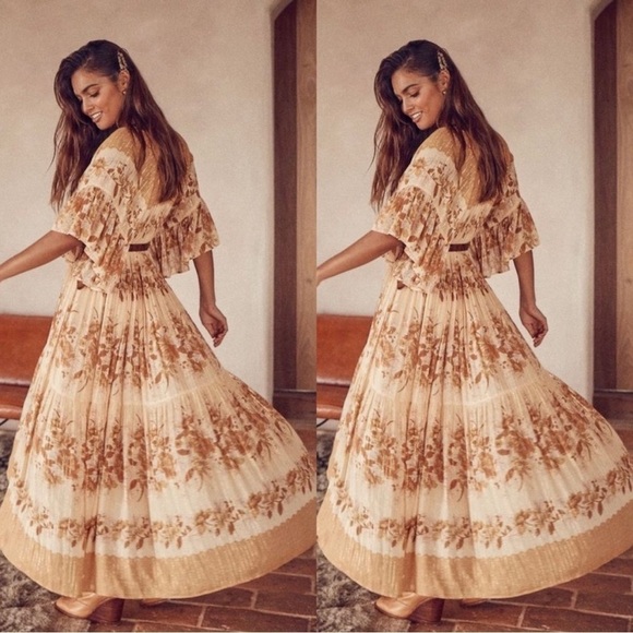 Spell | Dresses | Spell The Gypsy Coco Lei Mumu Tan Caramel Half Sleeve ...